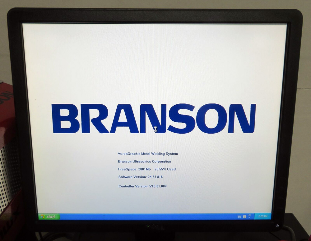 Branson Ultrasonic MWX100 Spot Welder w/ VersGraphiX SP40:0.8 ...