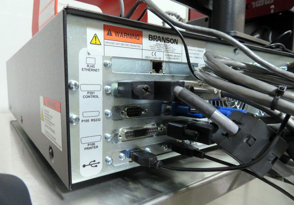 Branson Ultrasonic MWX100 Spot Welder w/ VersGraphiX SP40:0.8 ...